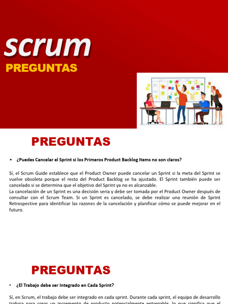 PREGUNTAS | PDF | Scrum (desarrollo de software)
