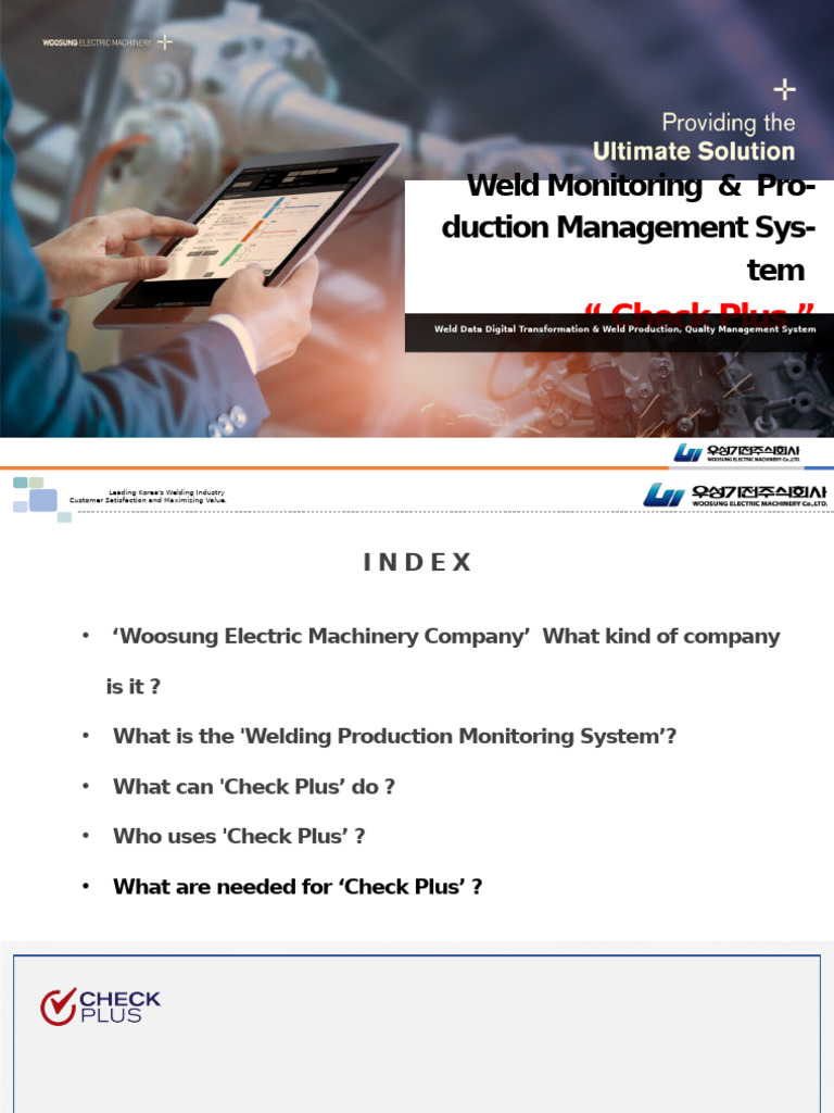 Check Plus: Smart Weld Monitoring System | PDF | Welding | Construction