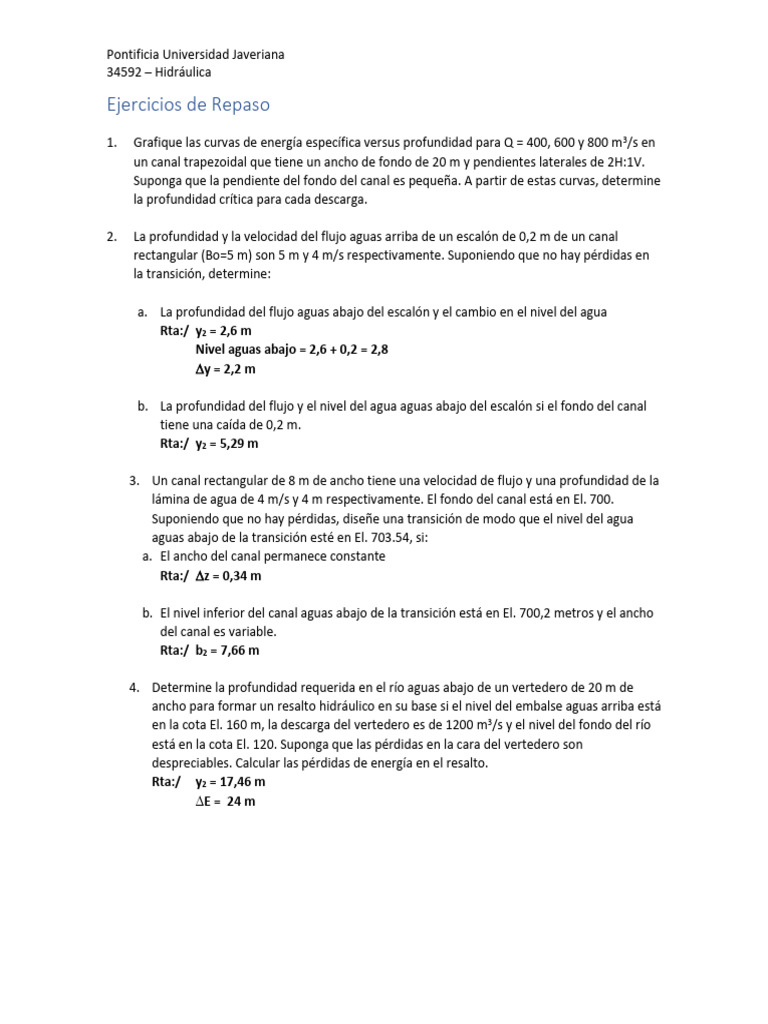 Ejercicios - Leyes de Conservacion | PDF