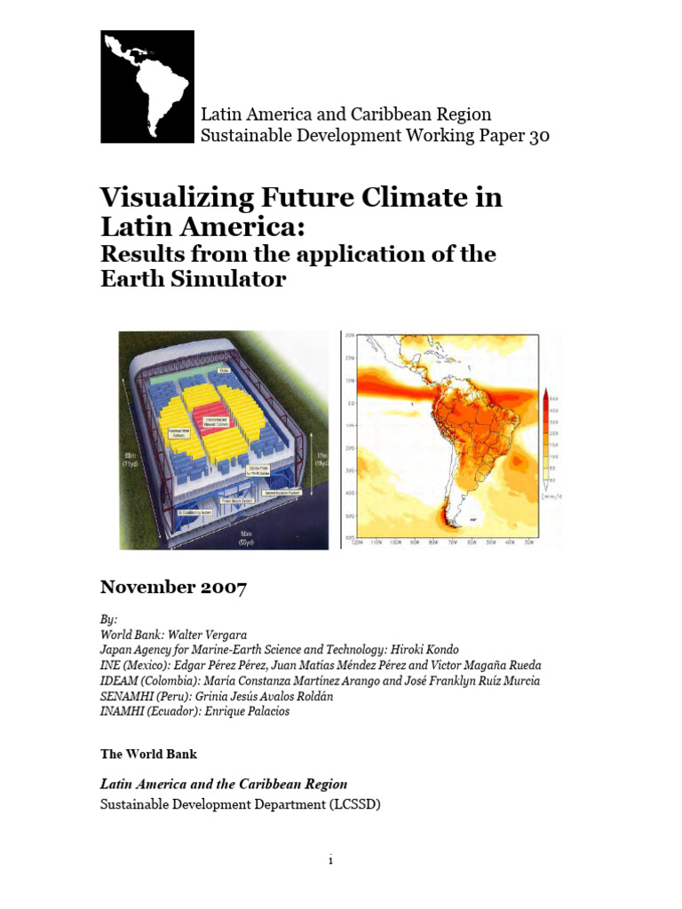 Visualizing Future Climate in Latin America - Results From The ...