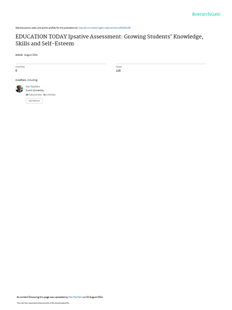 2024 Farkota Mac Neill Ipsative Assessment | PDF | Self Efficacy ...