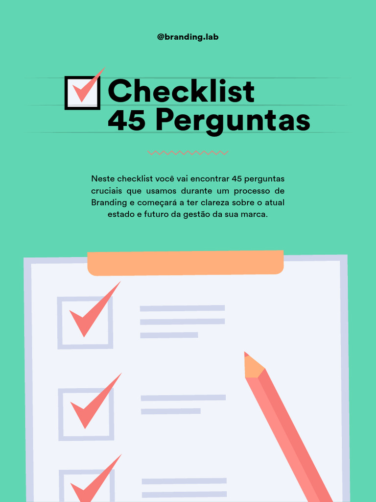 Checklist 45 Perguntas de Branding BL | PDF | Marca | Gestão de marcas