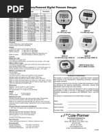 Water Column To PSI Conversion Chart | PDF | Pressure | Inch