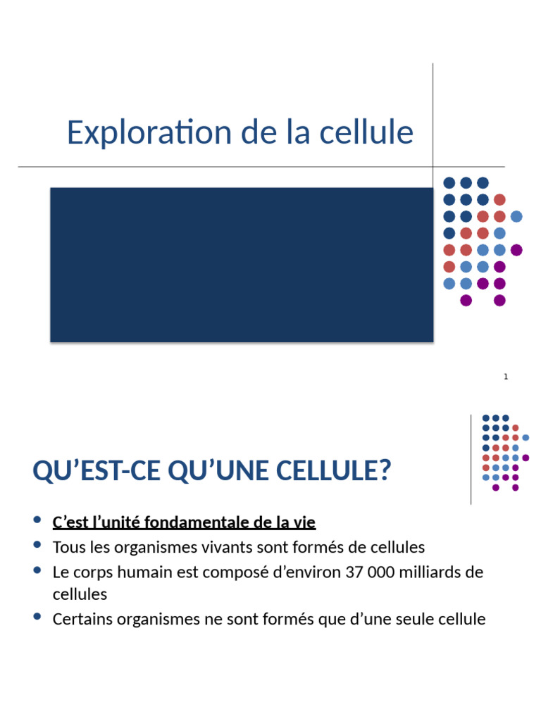 La Cellule | PDF | Cellule (Biologie) | Virus