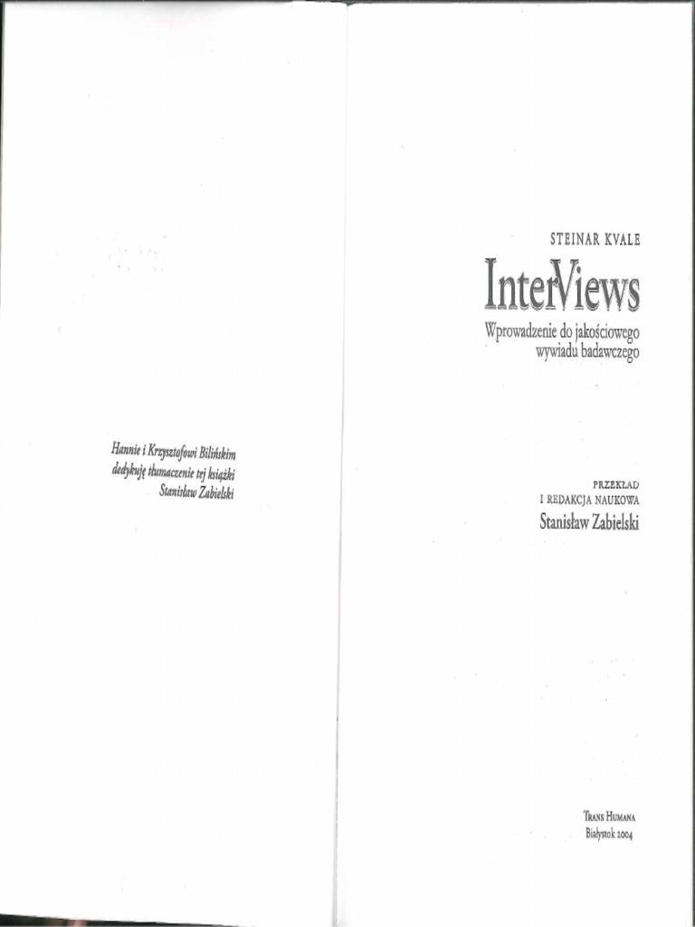 Kvale 2004 Interviews 116-129 | PDF