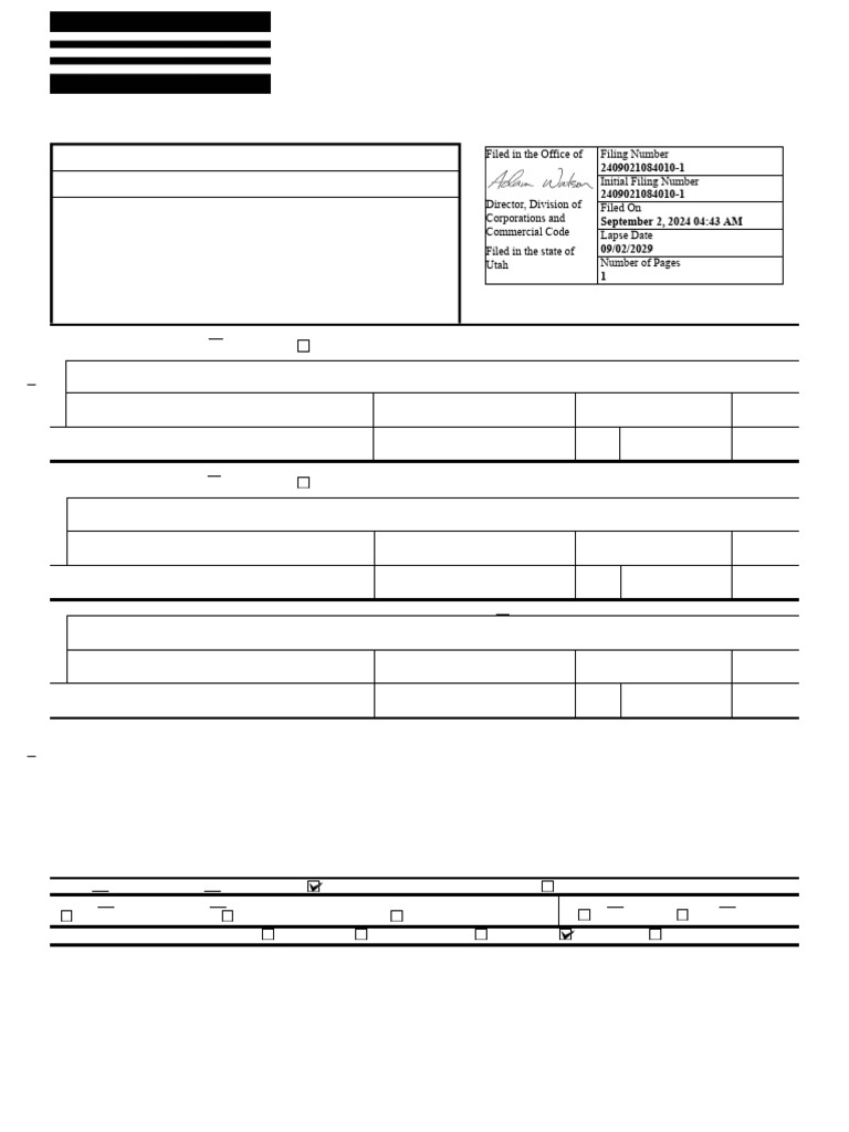 UCC Financing Statement for Trust | PDF | Computer Data Storage | Securities (Finance)