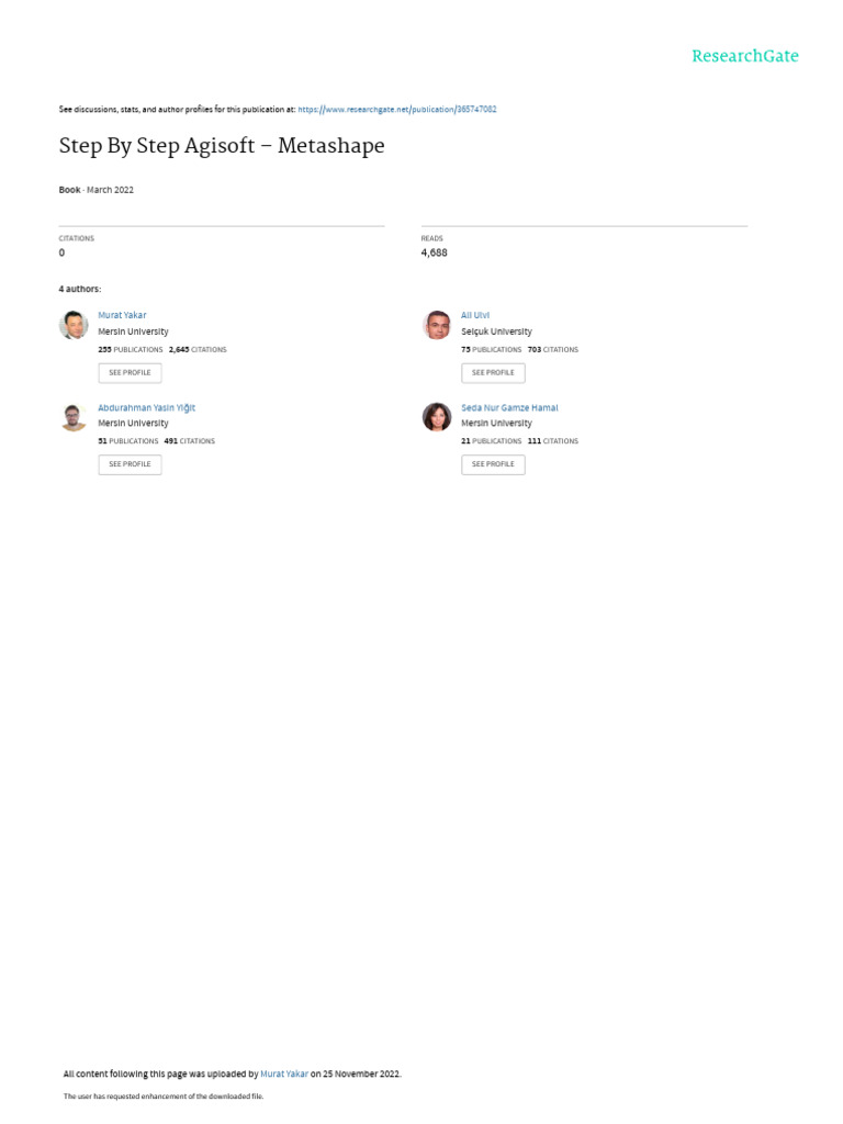 Step by Step Agisoft - Metashape | PDF | Computer Vision | Geographic Data And Information