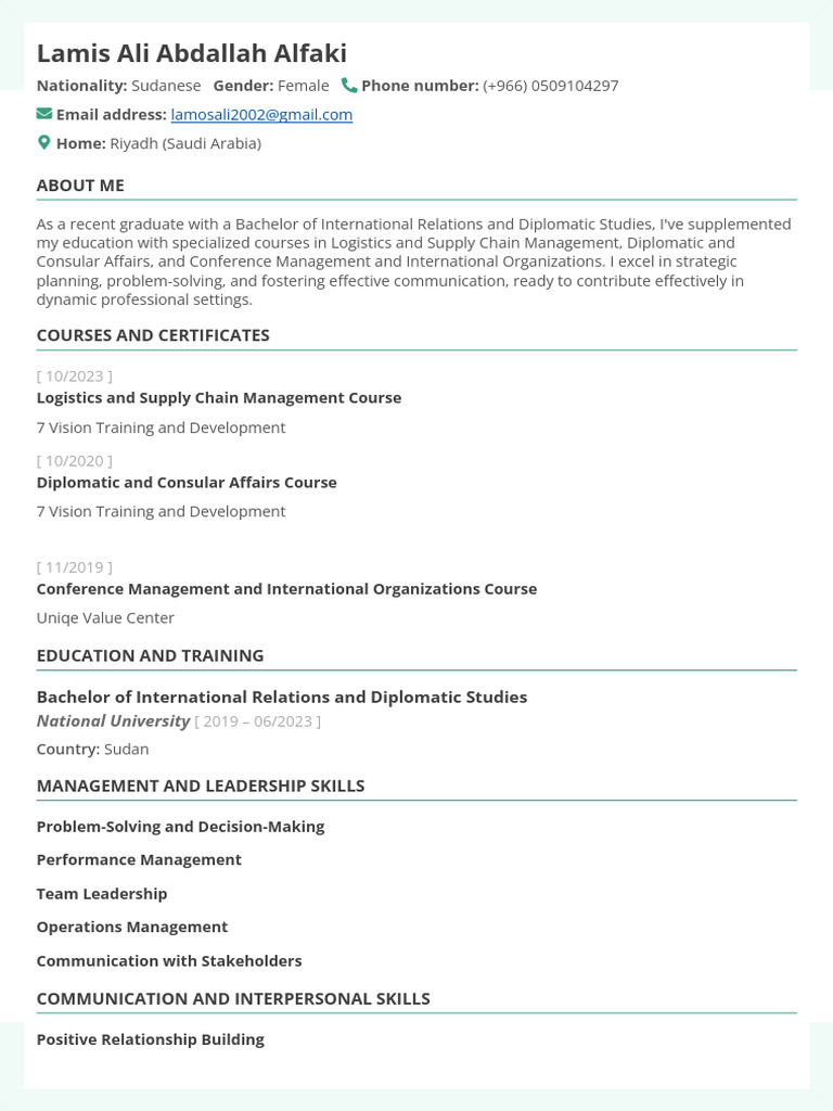 Lamis Alfaki - Resume | PDF