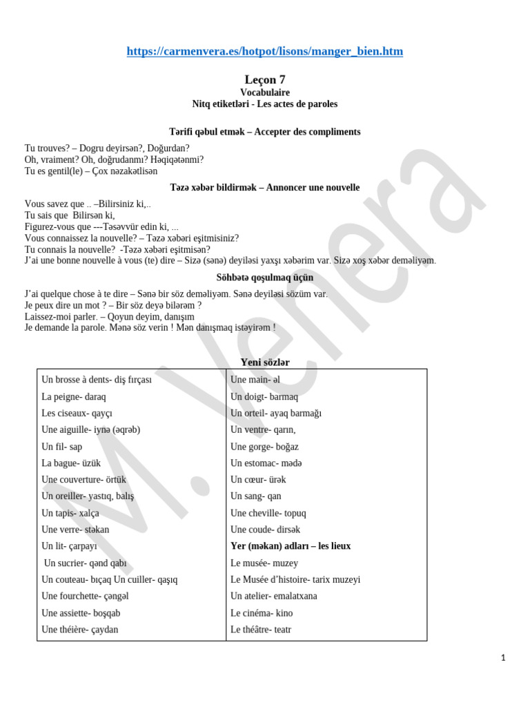 Lecon 7 | PDF
