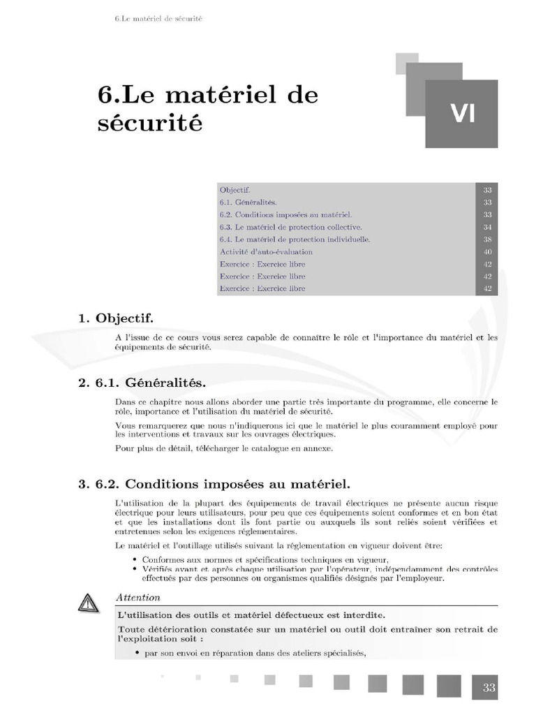 Matériel de Sécurité | PDF