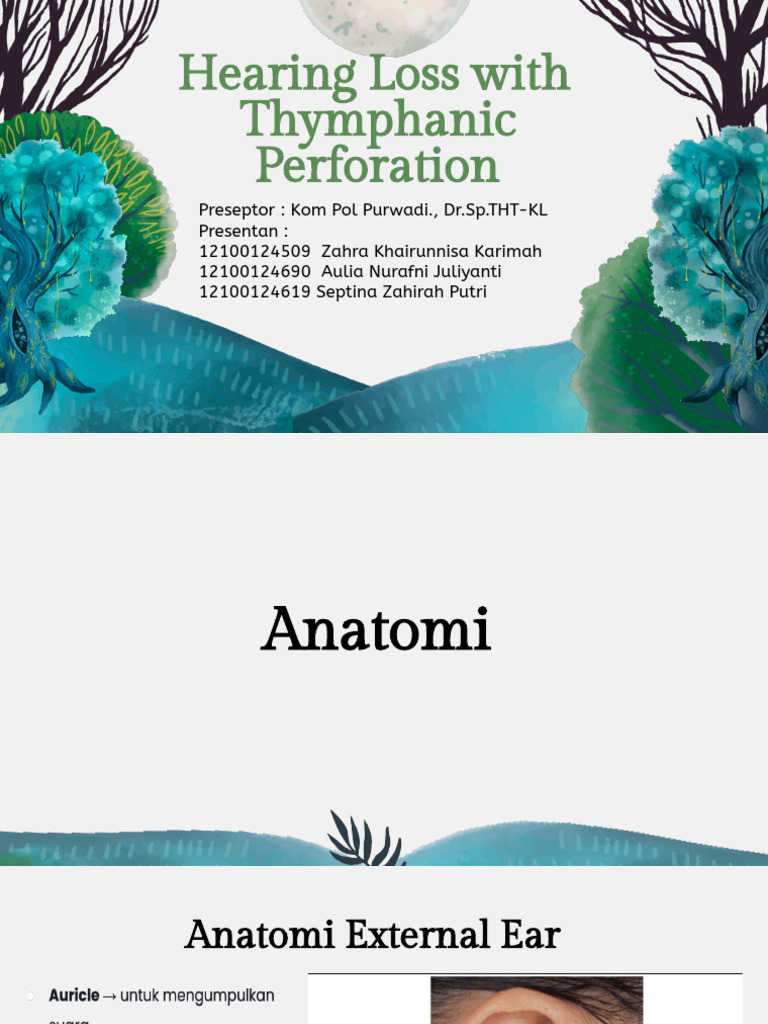 Gangguan Pendengaran dan Perforasi Timpani | PDF