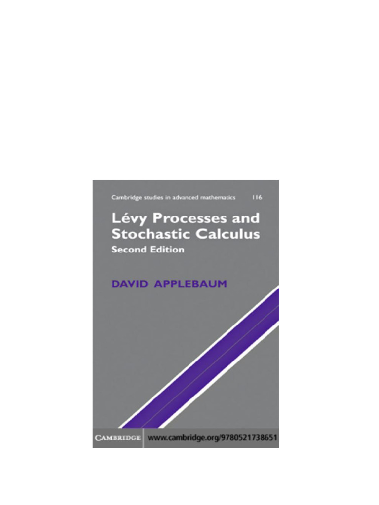 Levy Processes and Stochastic Calculus Download | PDF