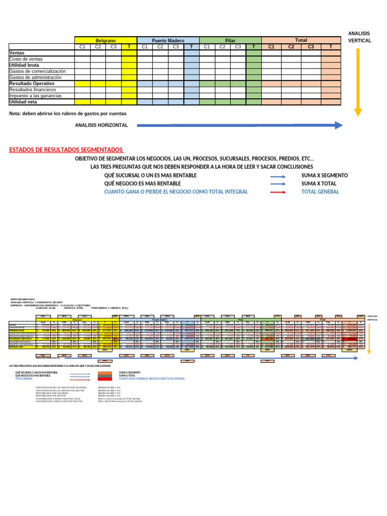 Modelo EERR Segmentados (1) | PDF