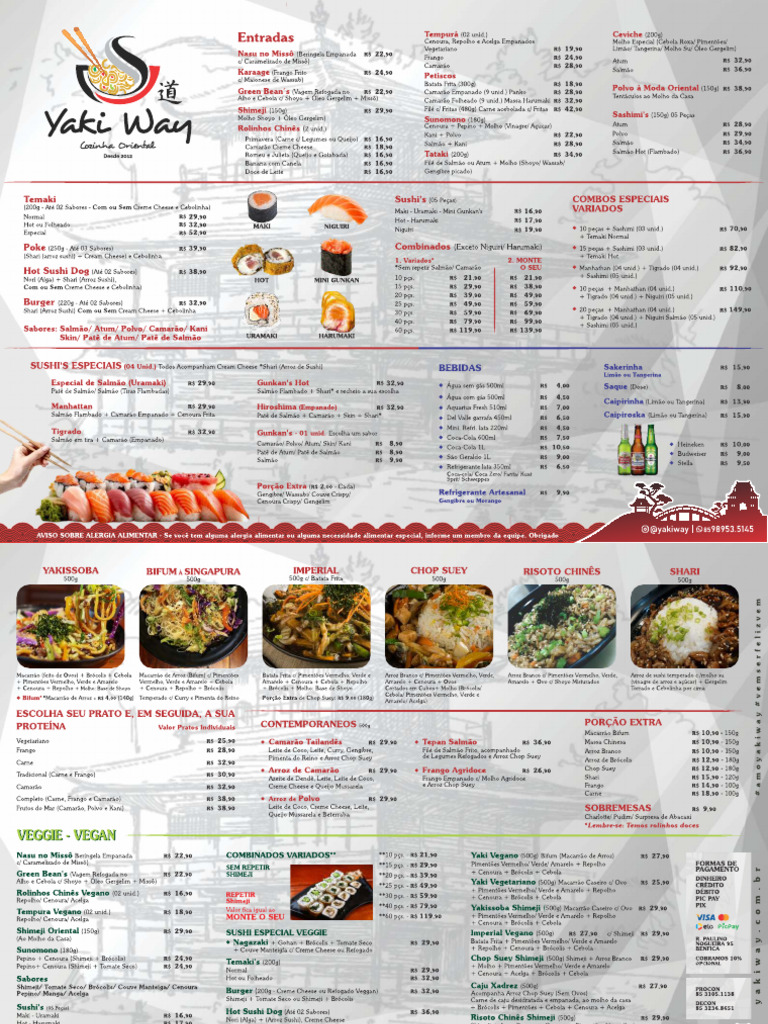 YAKI WAY - CARDAPIO_fevereiro05_2025 | PDF