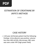 Determination of Serum Creatinine (Jaffe Method) | PDF | Creatinine ...