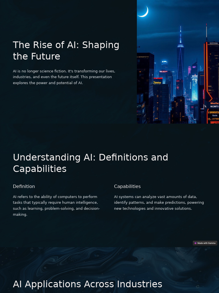 The Rise of AI Shaping The Future | PDF | Artificial Intelligence | Intelligence (AI) & Semantics
