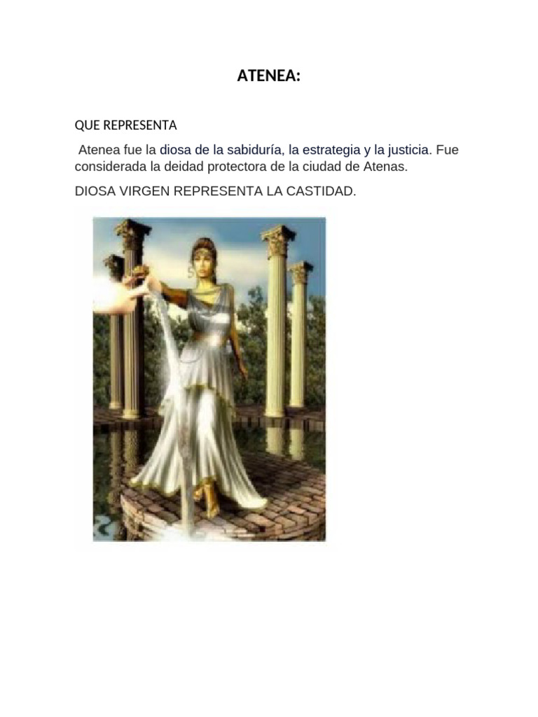 Diosa Atenea | PDF