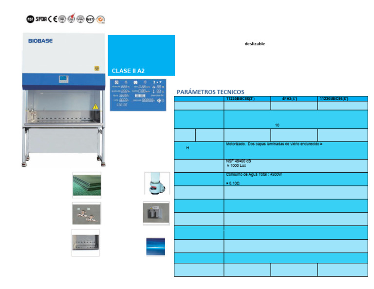 Cabina Flujo Laminar Vertical BSC-4FA2-4' - Catálogo - Versión 1 - Ene ...