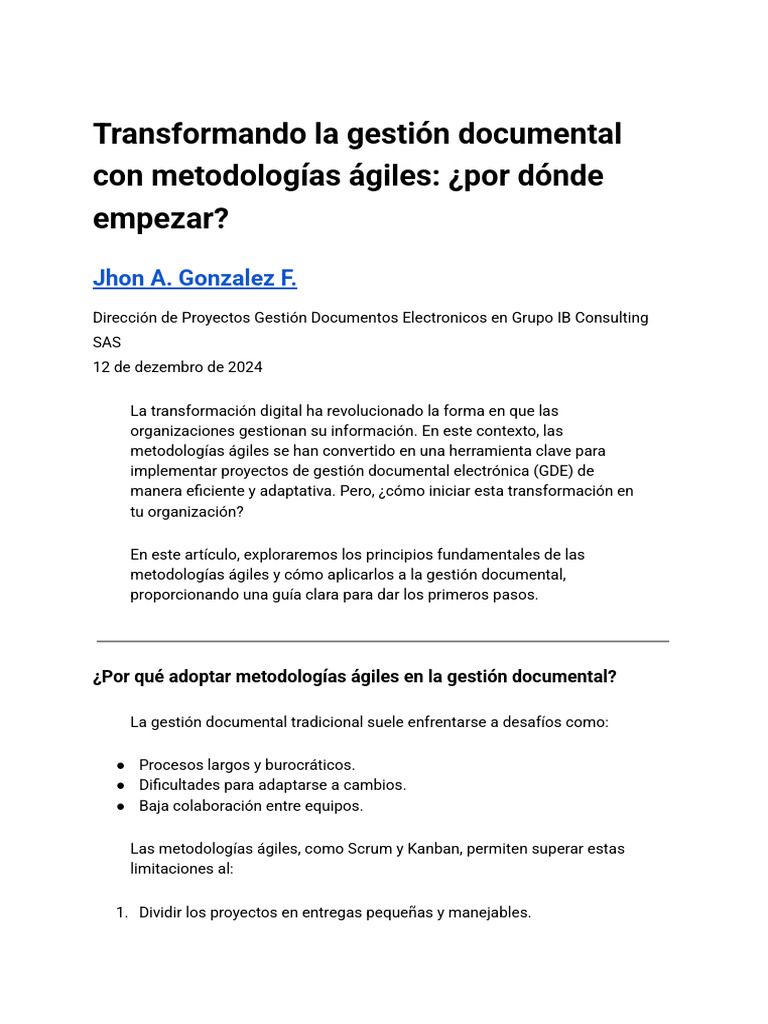 Documentacion | PDF | Gestión de registros | Scrum (desarrollo de software)