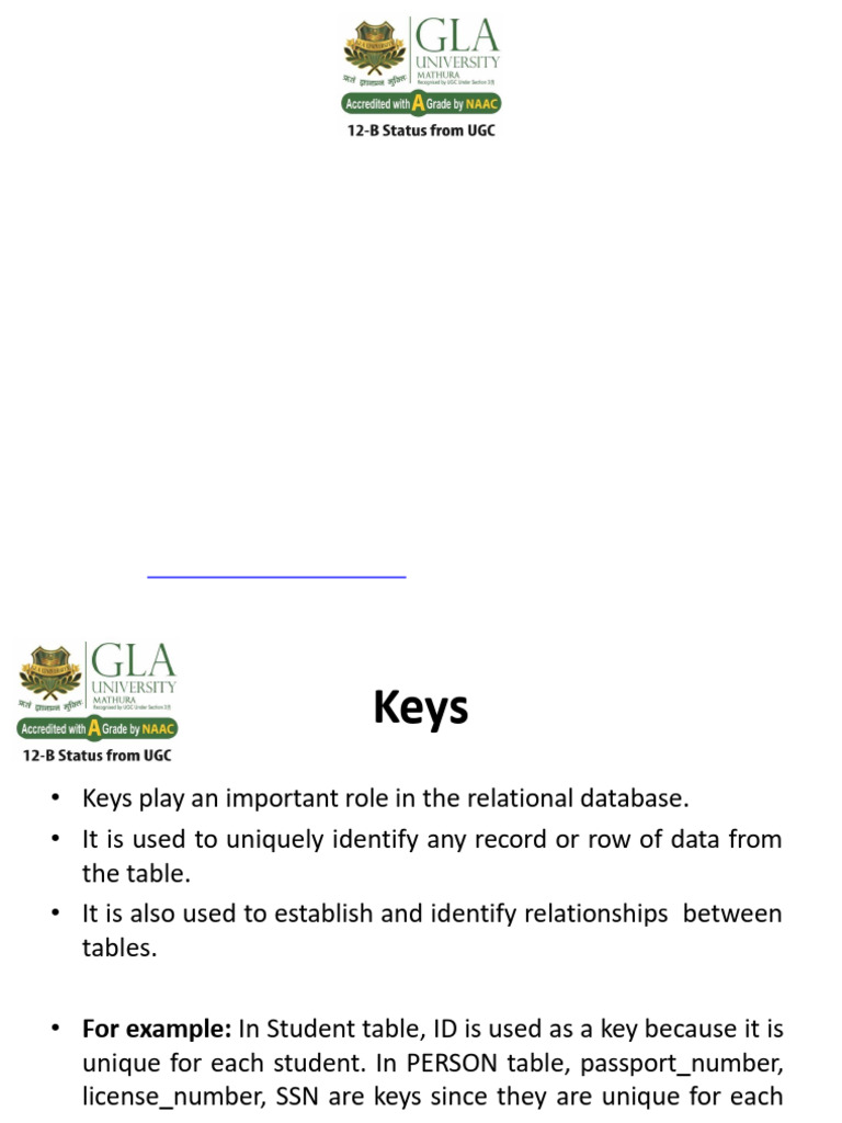 DBMS NOTES (Relational Model) | PDF | Relational Database | Relational ...