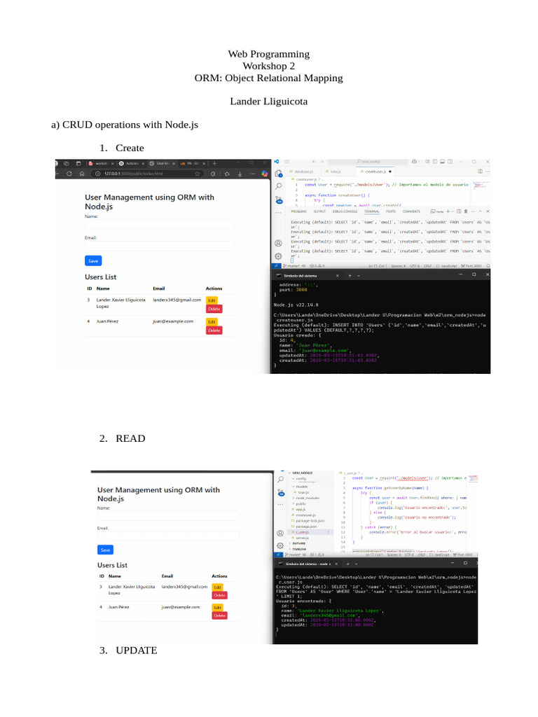 ORM Object Relational Mapping | PDF | My Sql | Web Application