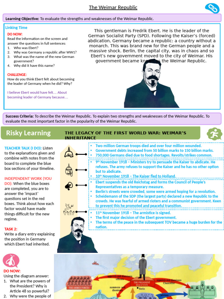 005 The Weimar Republic | PDF | Weimar Republic | Government