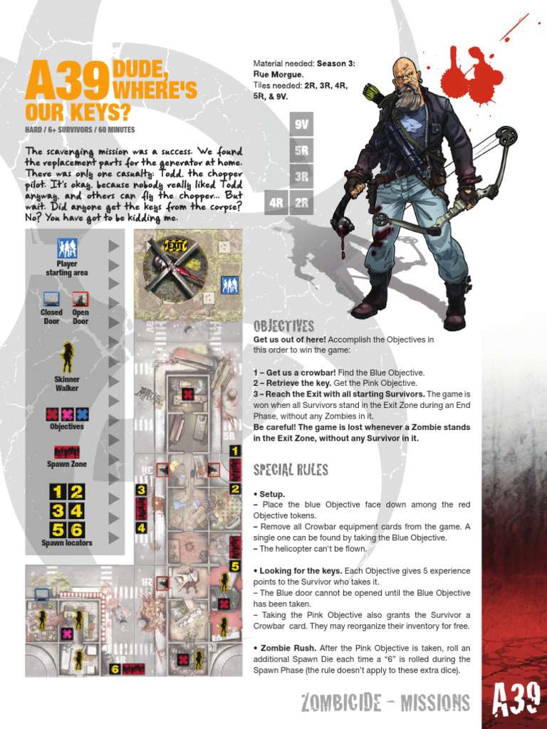 Mission A39 Dude Wheres Our Keys | PDF | Board Games | Games Of Mental ...