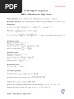Math AI SL Formula Booklet | PDF | Area | Mathematics