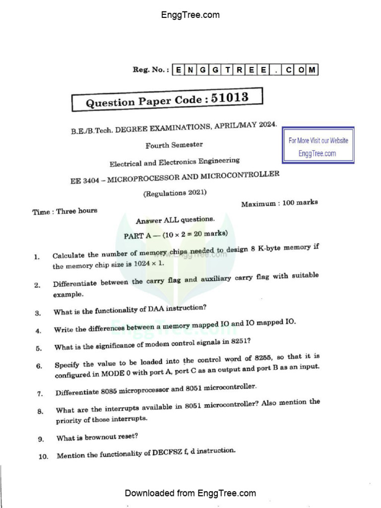 EE3404-Microprocessor-and-Microcontroller-Apr-May-2024-Question-Paper-Download | PDF