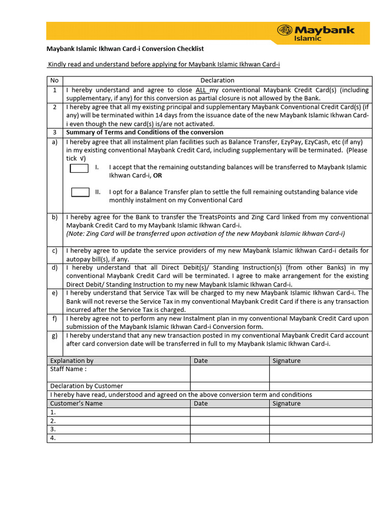 ikhwan-cc-conversion-list (1) | PDF | Credit Card | Debit Card