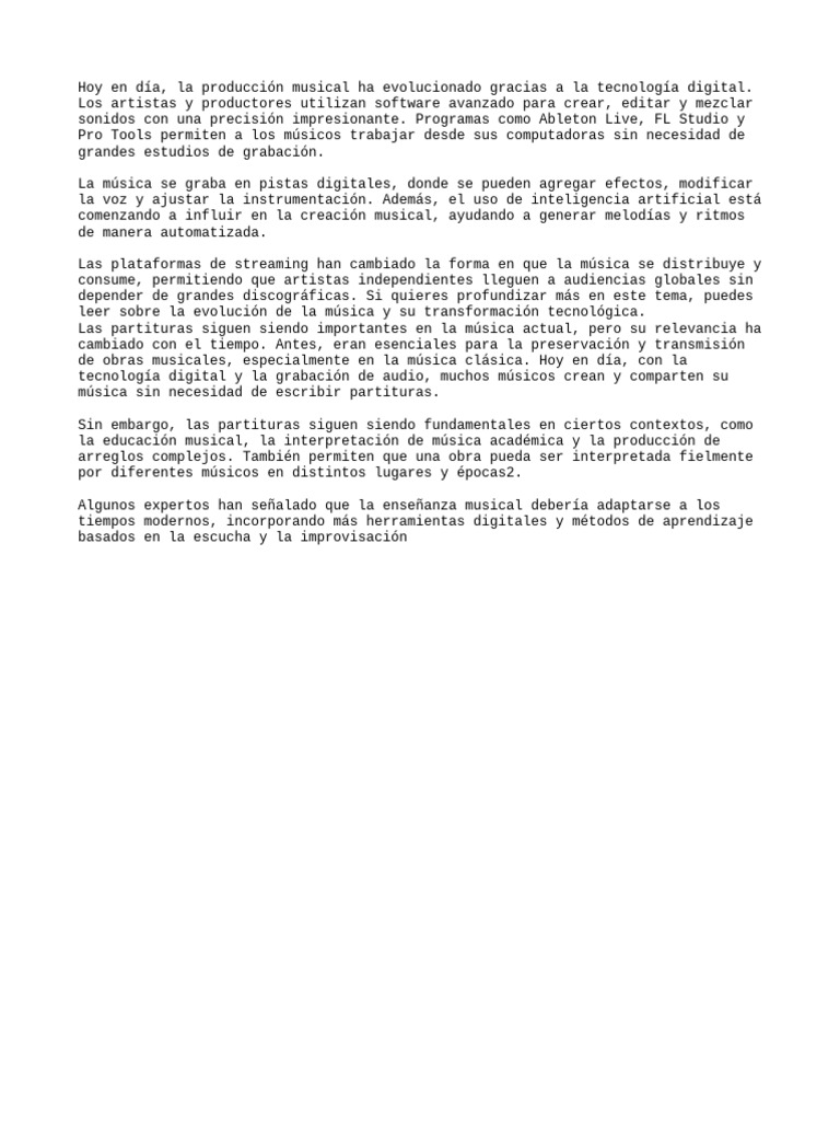 Cómo Producimos Música Hoy | PDF