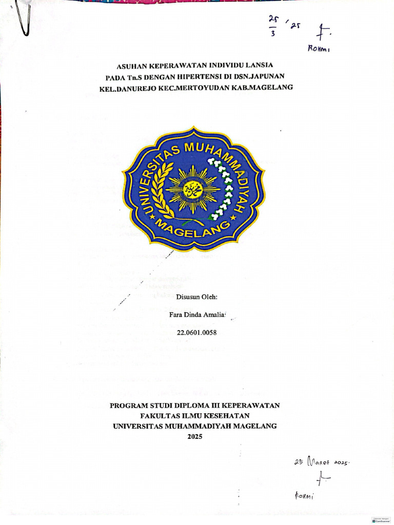 Kasus Ind Lansia HT Fara | PDF