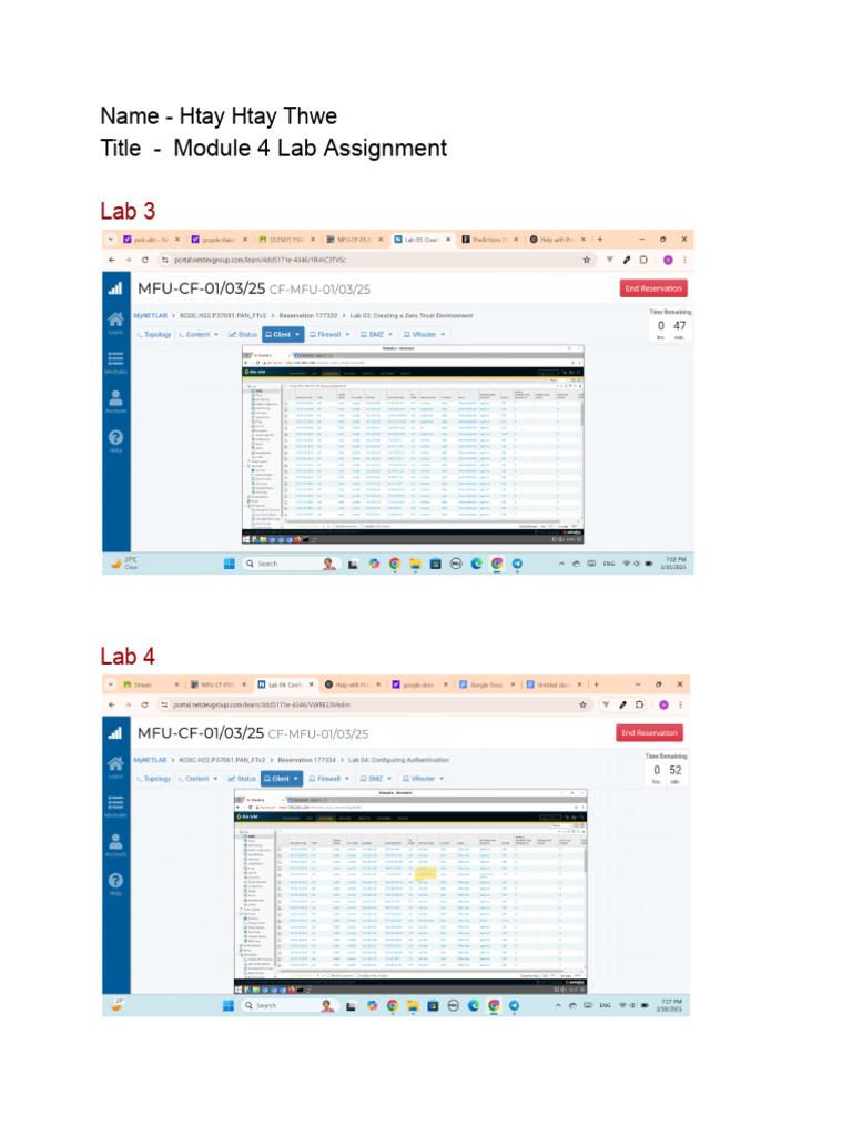 Thwe Module 4 Labs | PDF