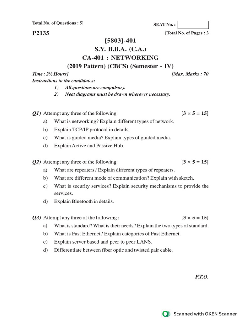 SYBBA (C.a) 4th Semester | PDF