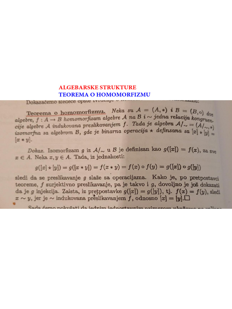 Word Teoreme Linearna Algebra Sa Naslovima | PDF