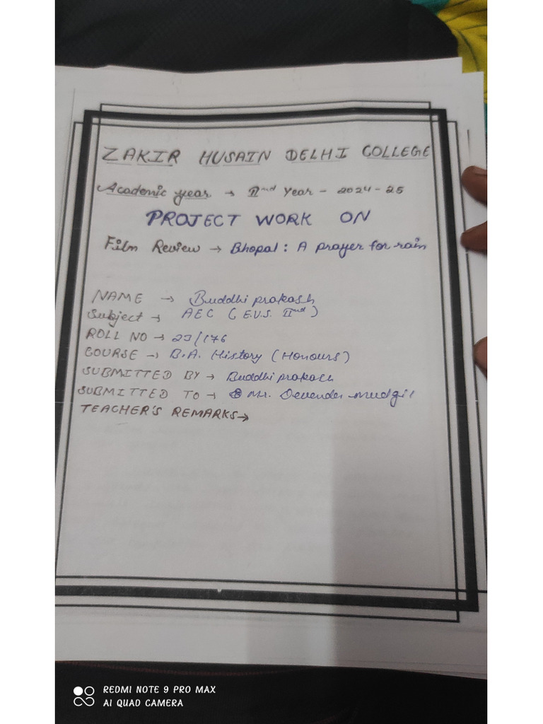 Evs Project Work | PDF