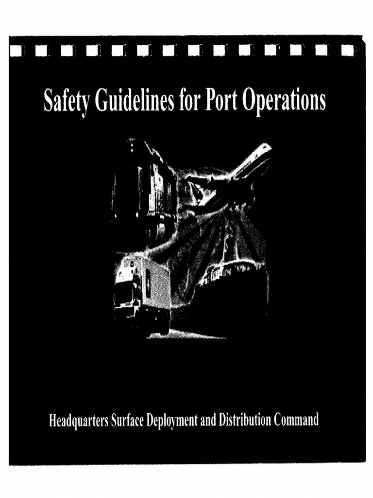 SDDCs Safety Guidelines For Port Operations | PDF