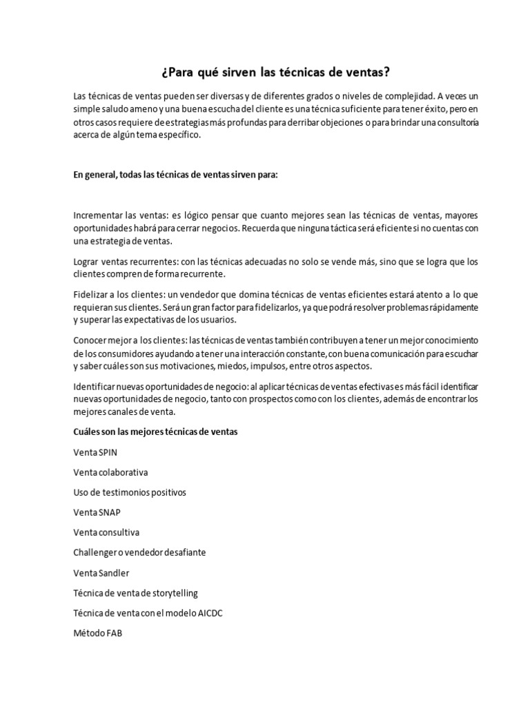 Material Complementario | PDF | Ventas | Producto (Negocio)