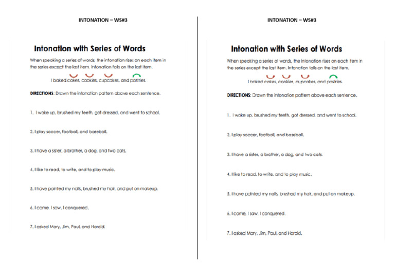 WS#3 - Intonation | PDF