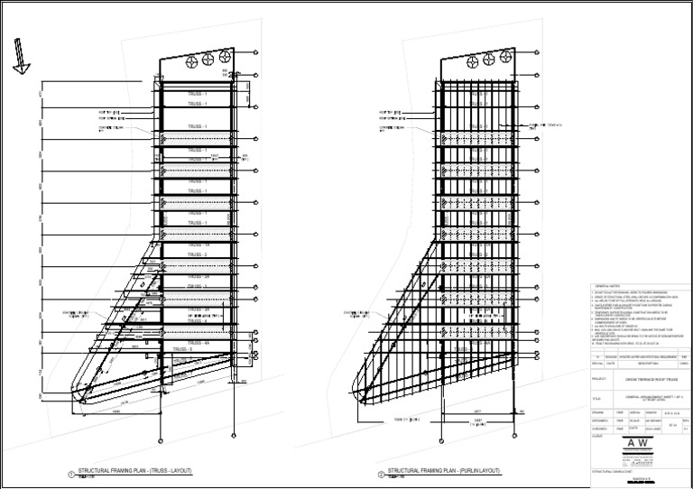 2025-04-23 - Grow Terrace Roof Trusses-St-01 | PDF | Truss | Structural ...