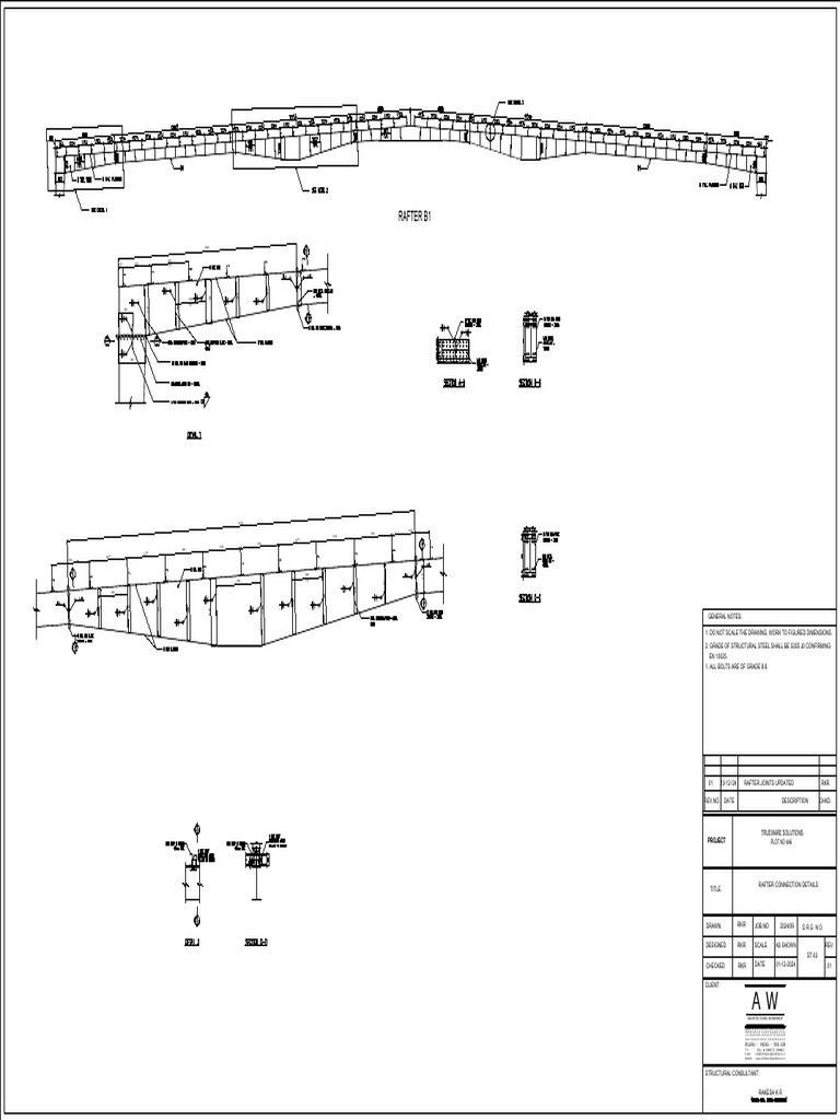 ST-03 Rafter Connection Details-P01 | PDF