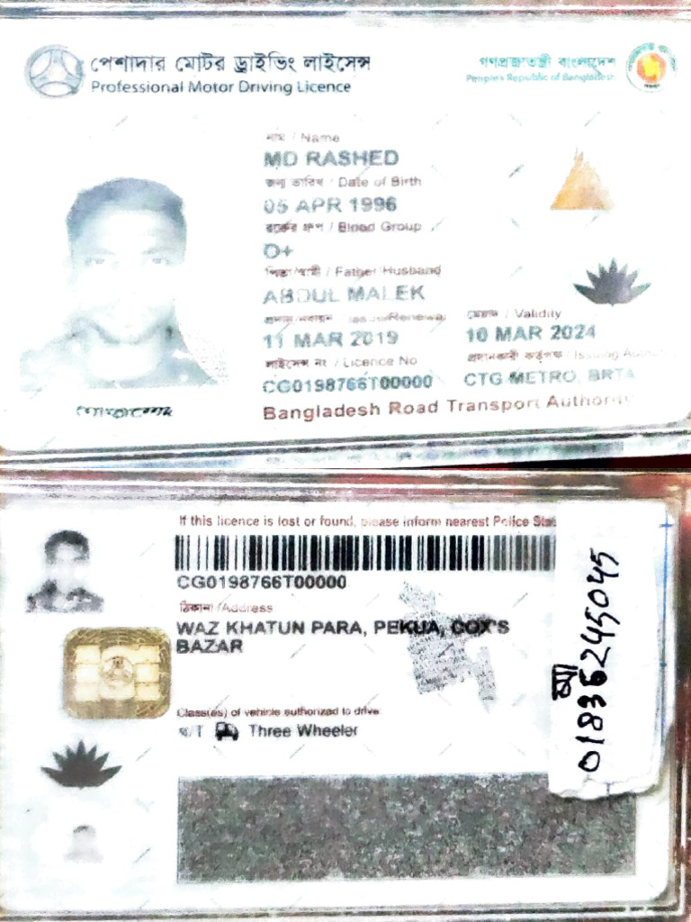 Professional Motor Driving Licence Details | PDF