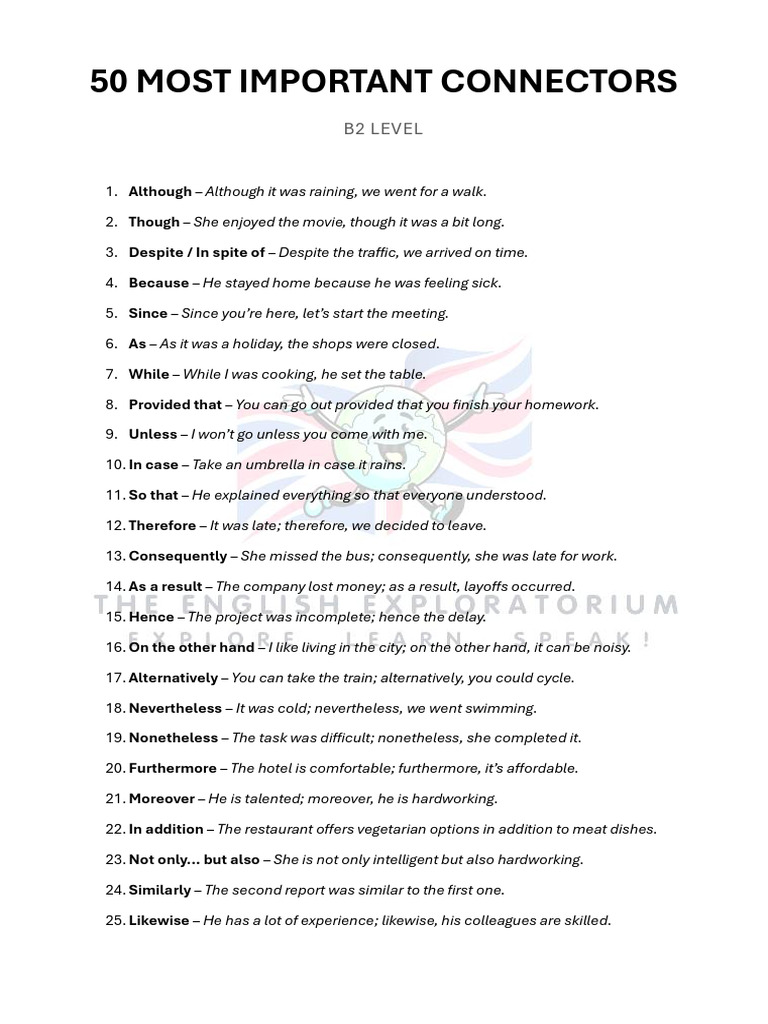 Essential B2 Connectors List | PDF