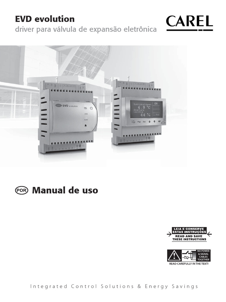 Carel - Evd Evolution - Manual Do Usuário | PDF | Desperdício | USB