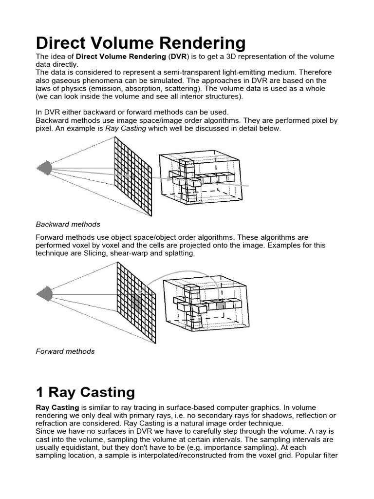 VIS Modules 06 Direct Volume Rendering | PDF | Rendering (Computer Graphics) | Texture Mapping