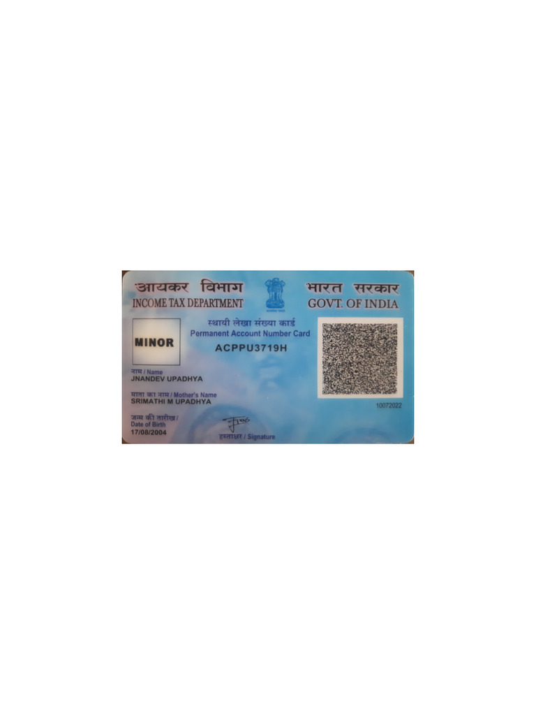 Jani PAN Card | PDF
