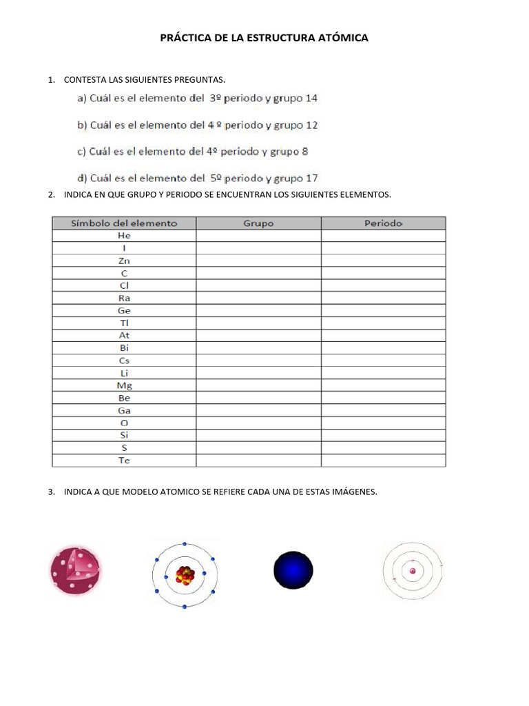 Pr-Ctica 1 de La Estructura At-Mica | PDF