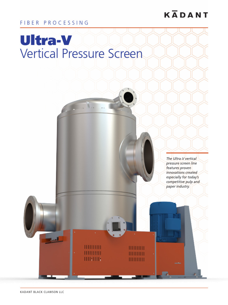 ULTRA V Vertical Pressure Screen | PDF | Mechanical Engineering