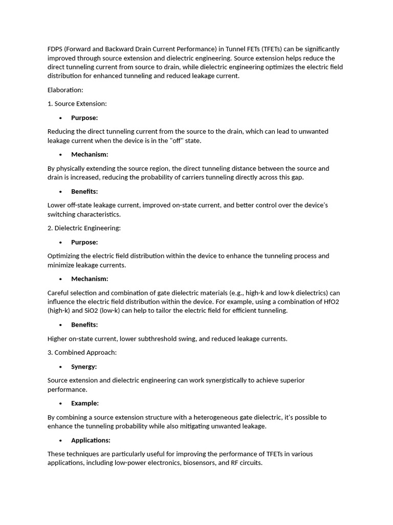 About TFETs | PDF