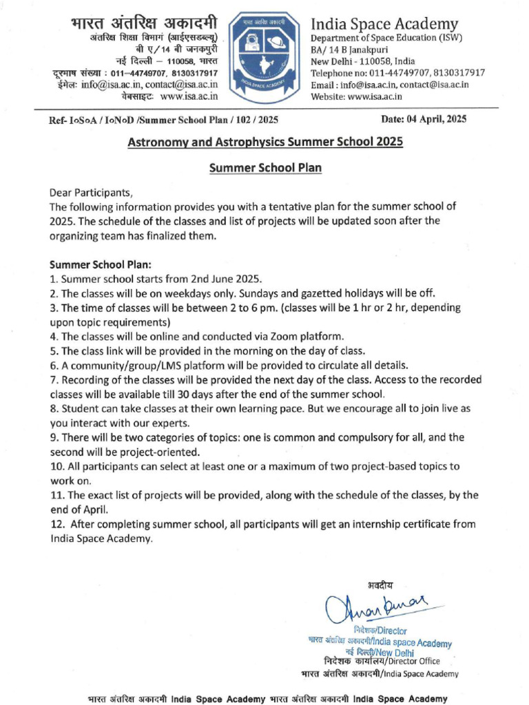 Summer School Plan | PDF